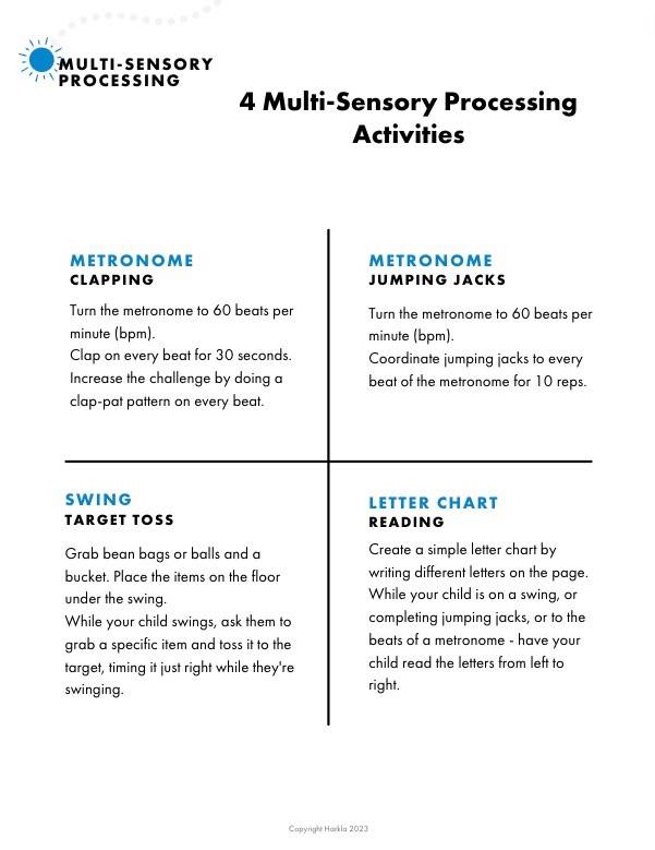 Multi Sensory Webinar - Sign Up